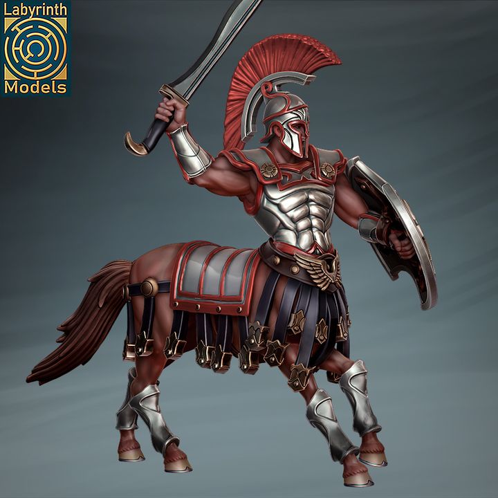 3D Printable Armored Centaurs - 32mm scale by Labyrinth Models